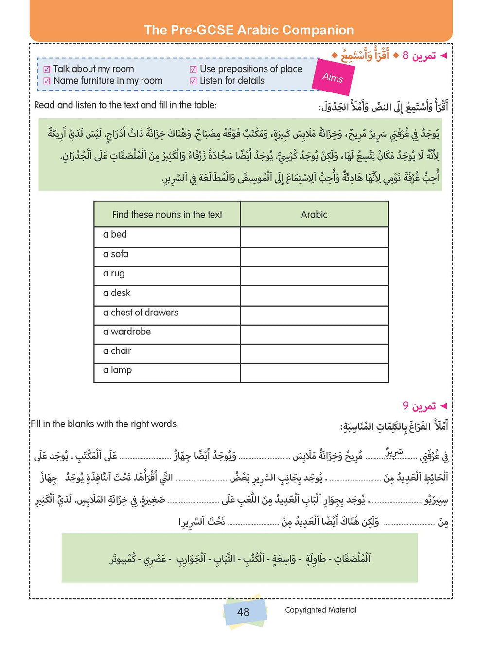 The Pre GCSE Arabic Companion – Colour Edition 9781916122932